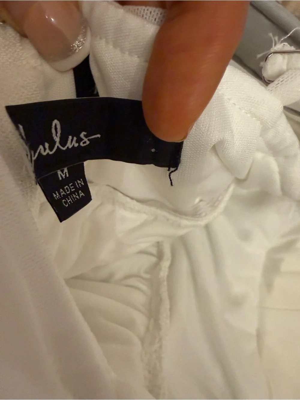 Lulus | Dresses | Lulus White Spaghetti Strap Textured Mini Dress Size ...